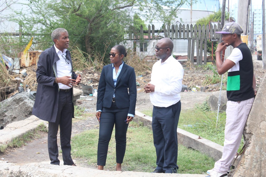 Mayor Alfred Mentore and Acting Town Clerk, Candace Nelson and City ...
